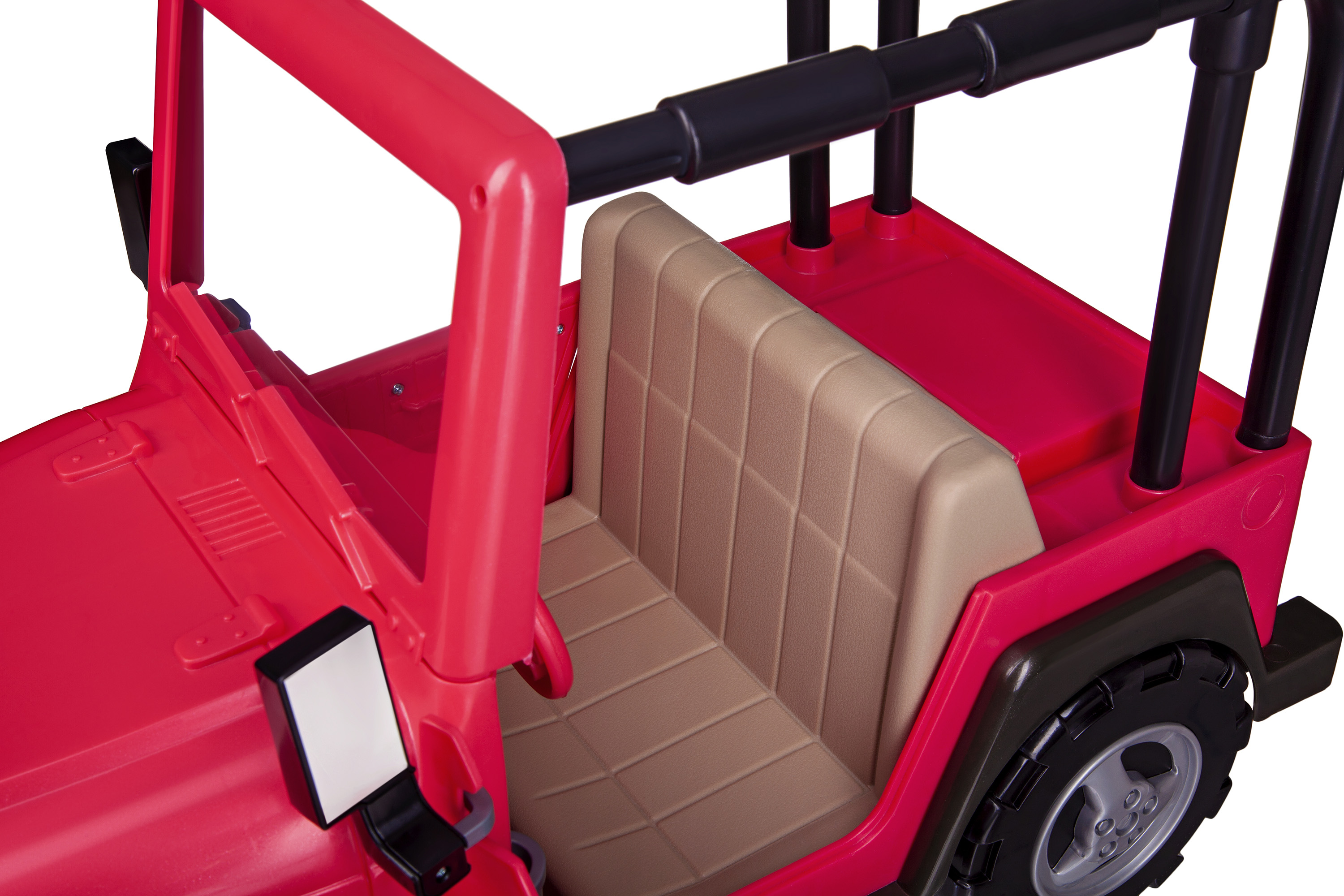 Our Generation Doll Vehicle Set - Pink Jeep with black frame - Our ...