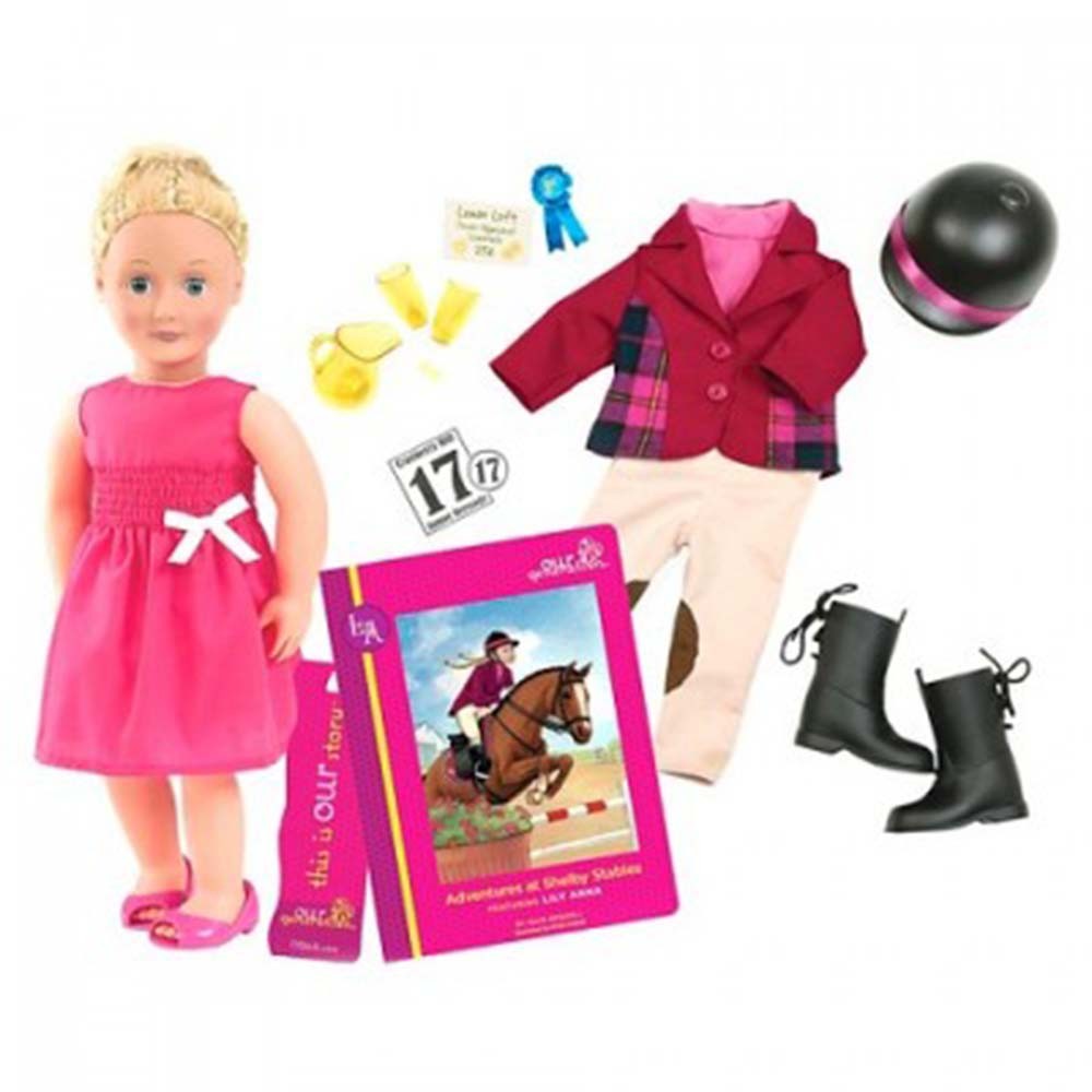 Our Generation Deluxe Set - Lily Anna Doll (46 cm) with storybook - Our ...