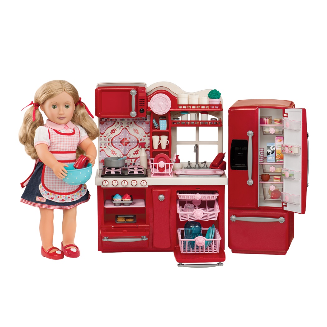 Our Generation Furniture Set - Gourmet Kitchen (94 pcs) red - Our ...